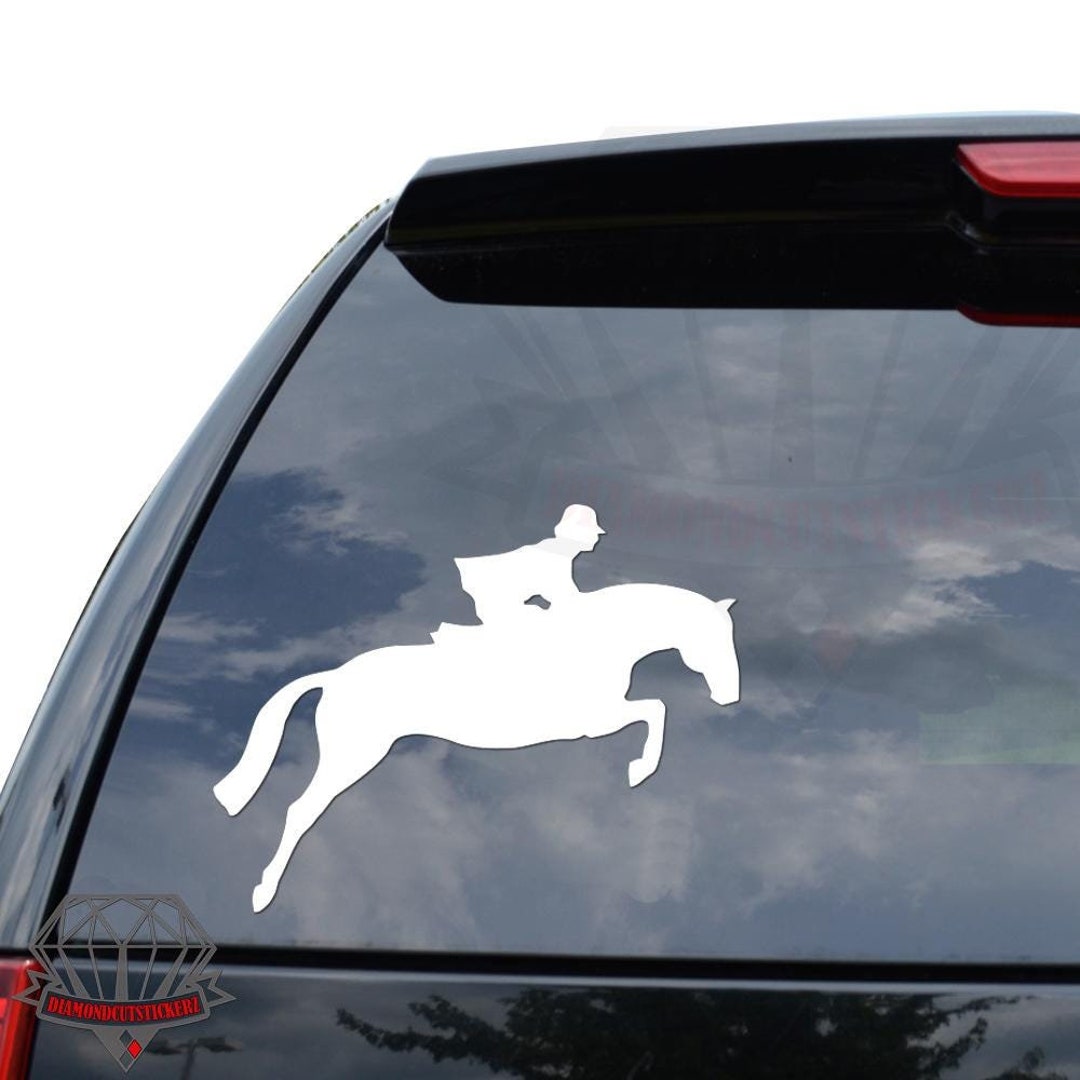 Equestrian Horse Riding Rider Farm Ranch Sticker Decal for Car Truck ...
