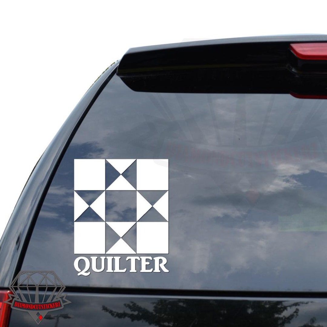 Quilter Quilt Blanket Pattern Hobby Sticker Decal for Car Truck ...