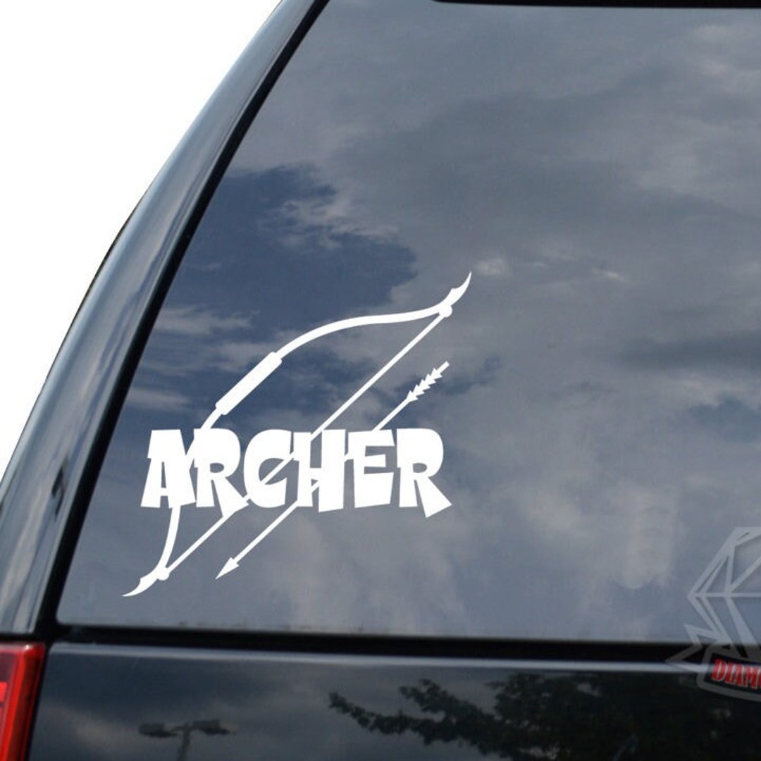 Archery Archer Bow Arrow Target Bullseye Sticker Decal Sticker Decal ...