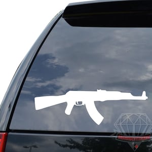 Soviet AK-47 Assault Rifle Bullet Ammo Sticker Decal for Car Truck ...
