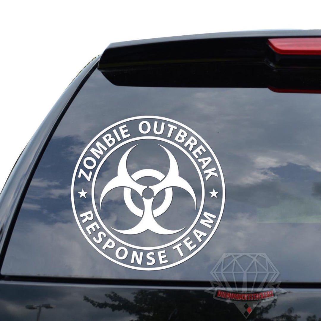Zombie Outbreak Response Team Biohazard Sticker Decal for Car Truck ...