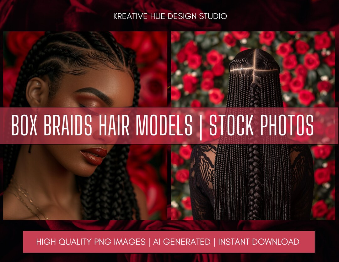 Black Hair Box Braid Models | Braider Hairstylist Stock Photos Hyper ...