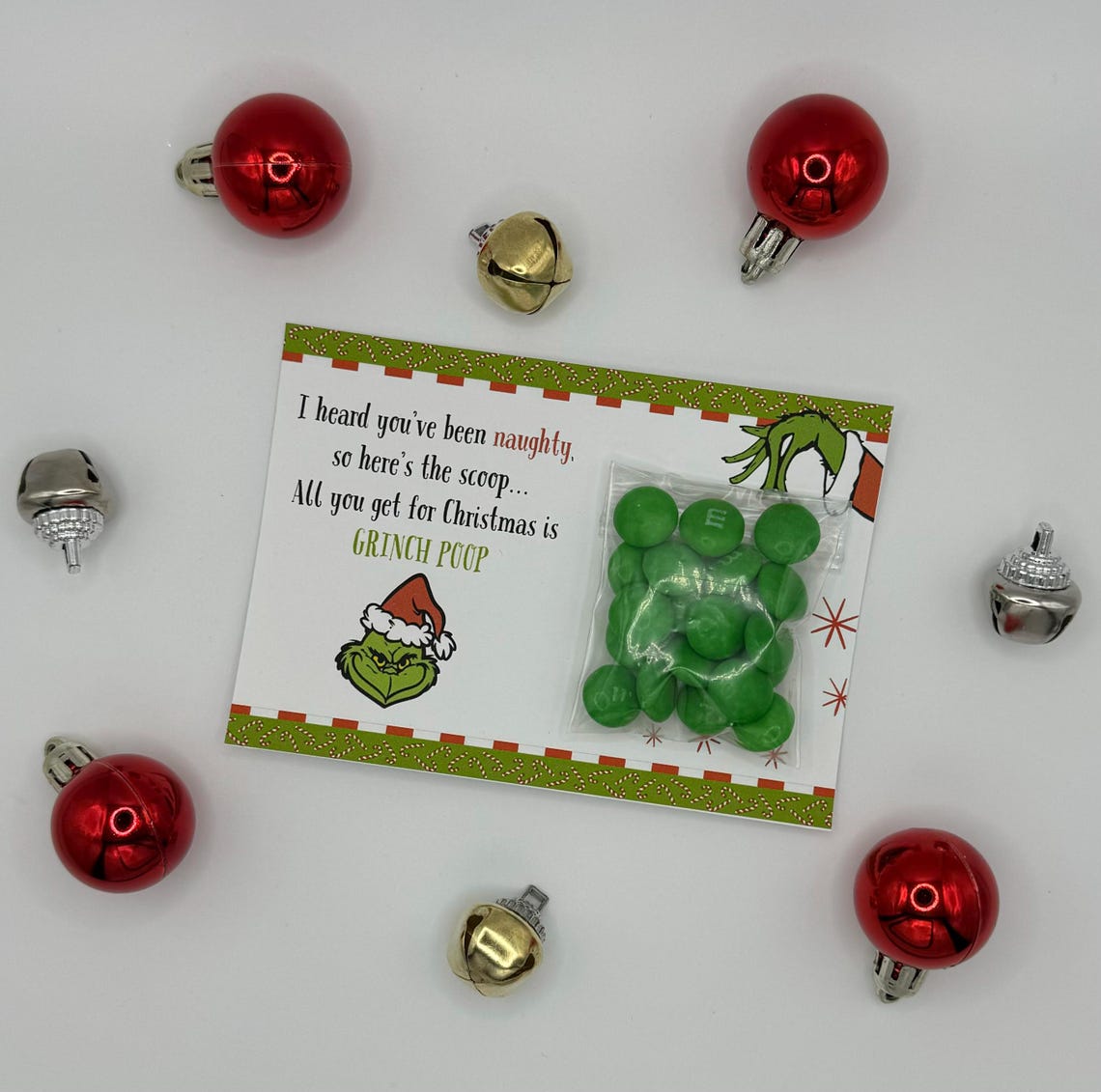 Grinch Poop Card • Silly Gift • Stocking Stuffer • Christmas Card ...