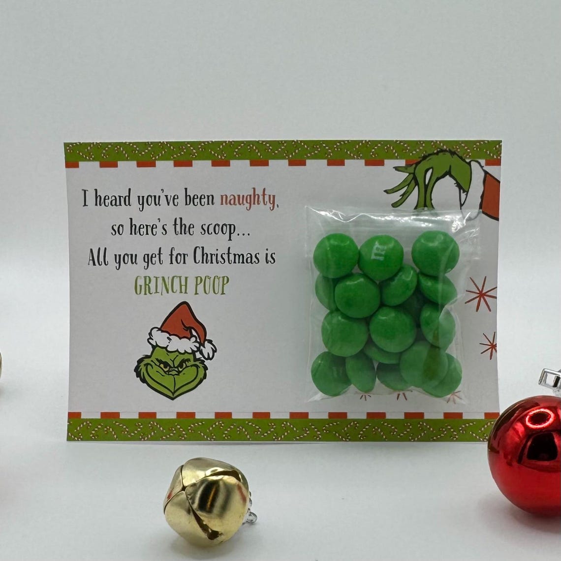 Grinch Poop Card • Silly Gift • Stocking Stuffer • Christmas Card ...