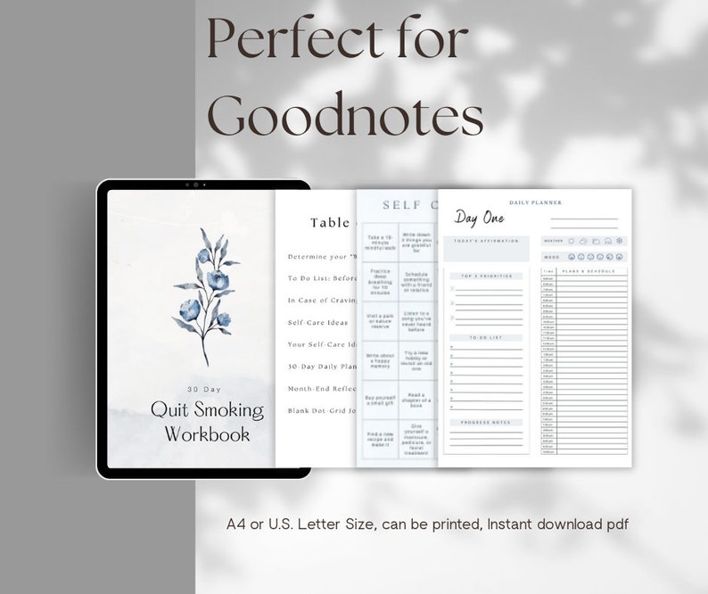 Quit Smoking 30 Day Workbook Planner - Etsy