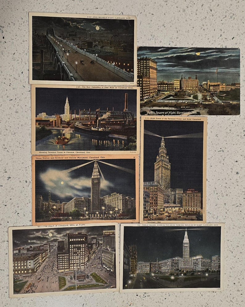 Cleveland, Ohio Vintage Postcards Used/unused - Etsy
