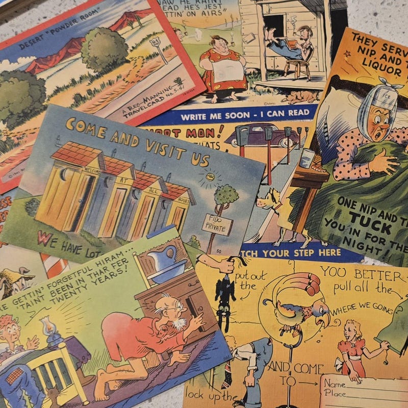 Comic Postcards - Etsy