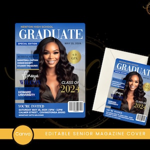 Graduation Magazine Cover - Etsy