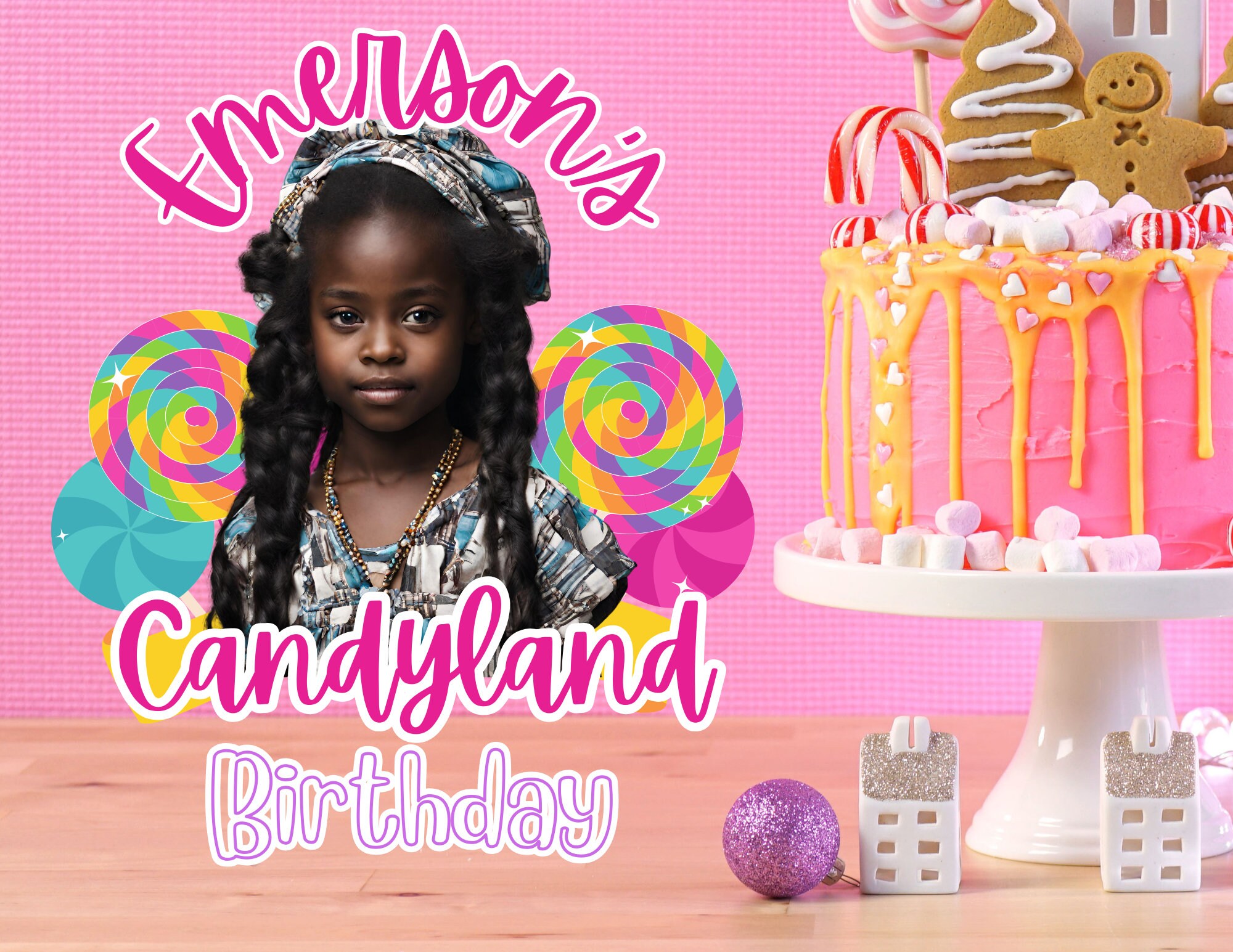 Candyland Party Favor Bundle (CANVA PRO REQUIRED) - Etsy