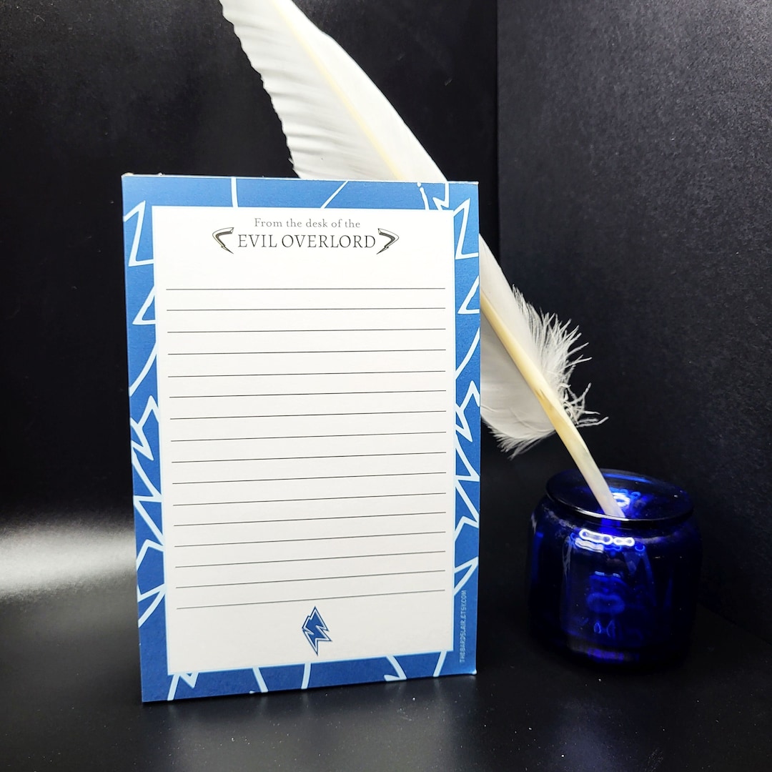 Megamind-inspired Custom Notepads: from the Desk of the Evil Overlord ...