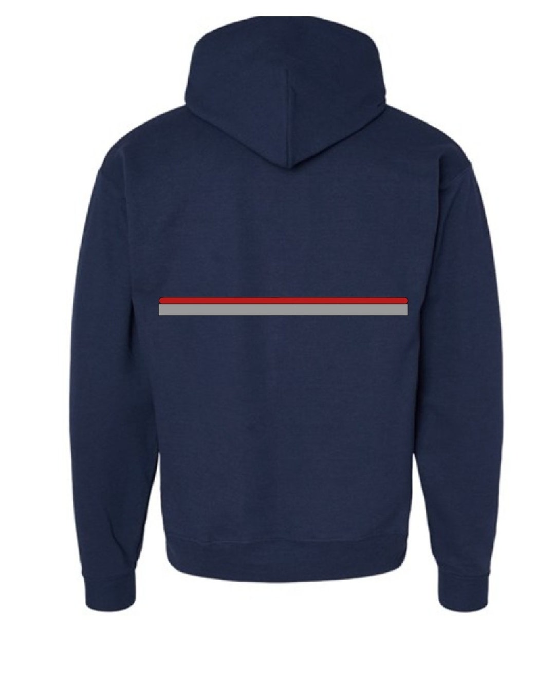 USPS Inspired Customizable Full Zip Hoodie front & Back NAVY - Etsy