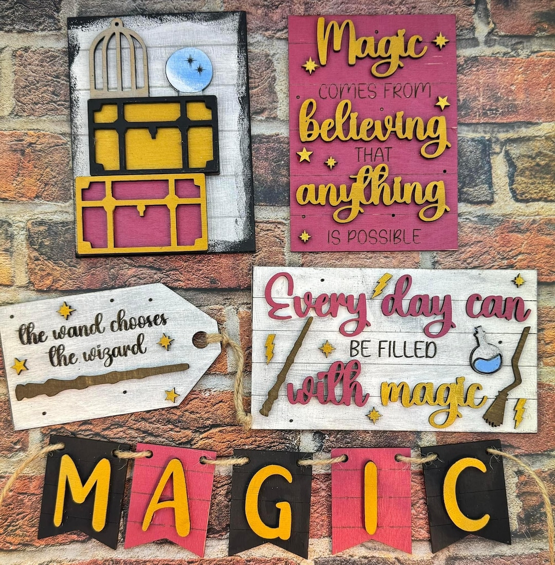 Harry Potter Inspired Tiered Tray Set - Etsy
