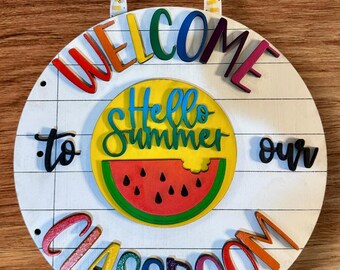 Interchangeable Welcome to Our Classroom Sign, Interchangeable Teacher ...