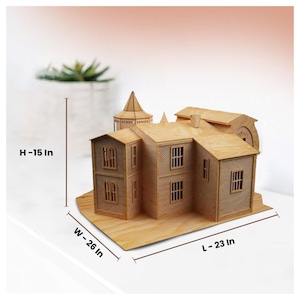 Munster House Model Kit – 3D House Made of Baltic Birch Wood ...