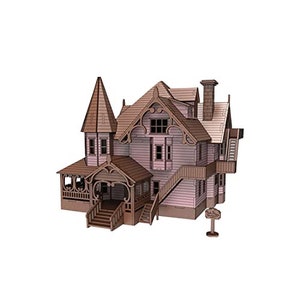 Pink Palace Coraline House Model Kit - Easy to Assemble - Made With ...