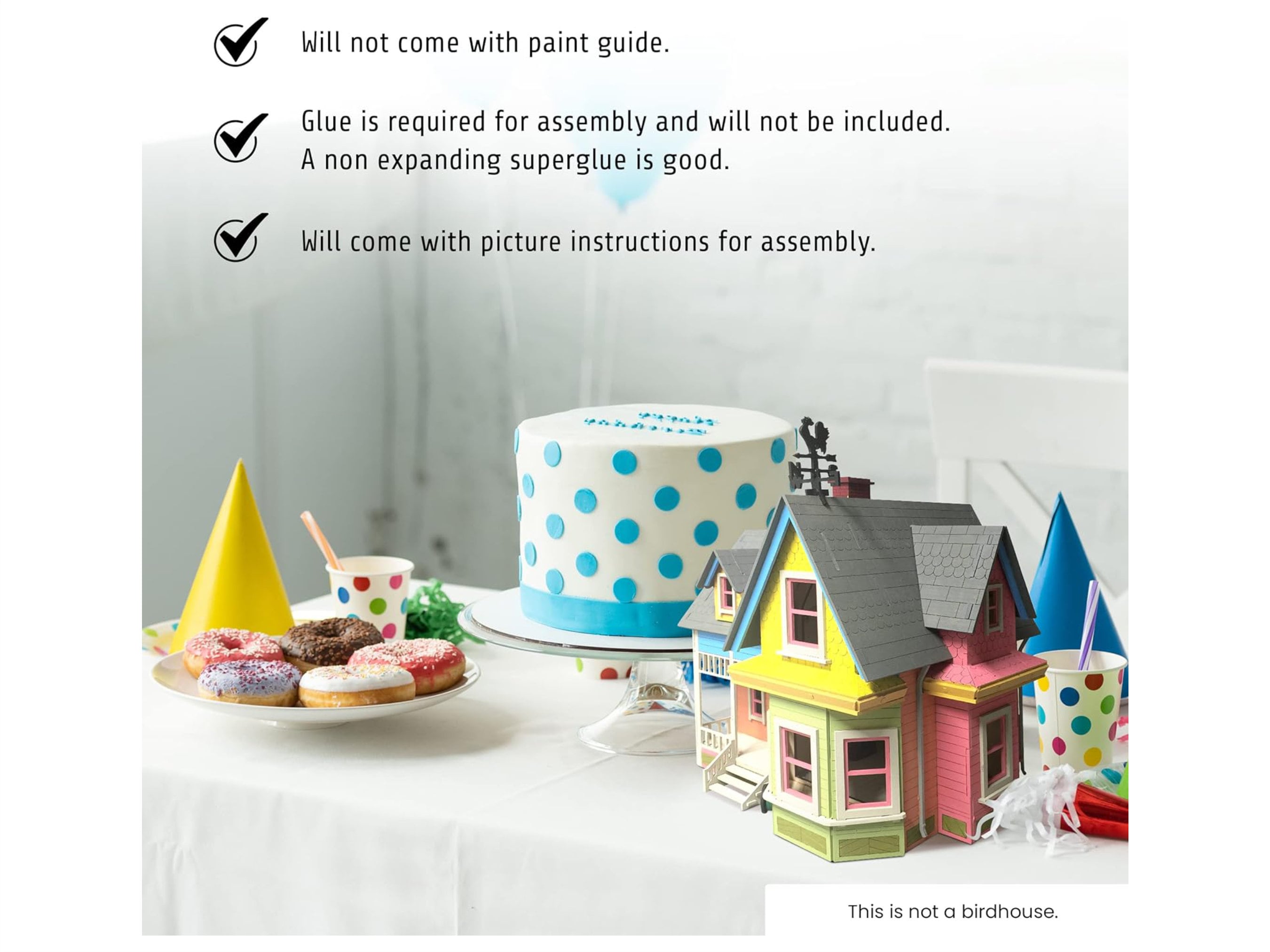 3D Wooden Puzzle UP House Kit - Easy-to-assemble - Wedding Prop - Model ...