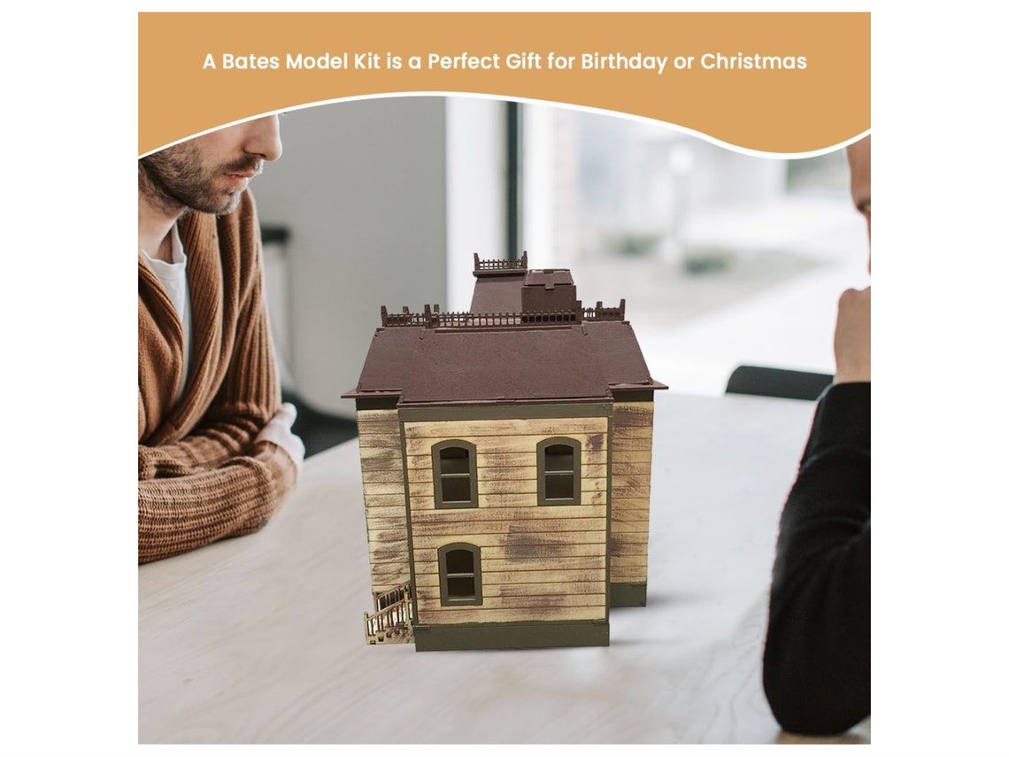 3D Wooden Puzzle Miniature Bates House Kit - DIY Tiny House Kit From ...