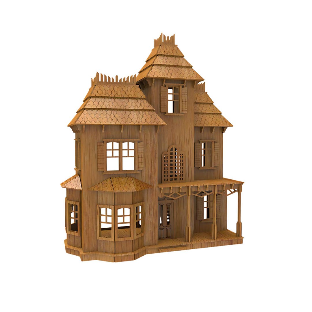 Hattie Mcdaniel Dollhouse - Little Princess - 3D Wooden Puzzle Kit ...