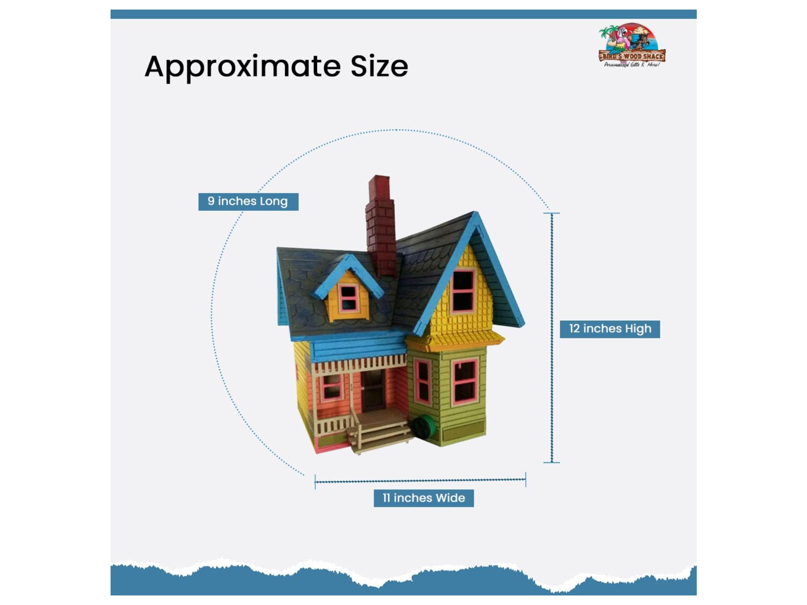 3D Wooden UP Puzzle DIY Miniature House Kit DIY Tiny House Kit From up Movie Wedding Prop Carl ...