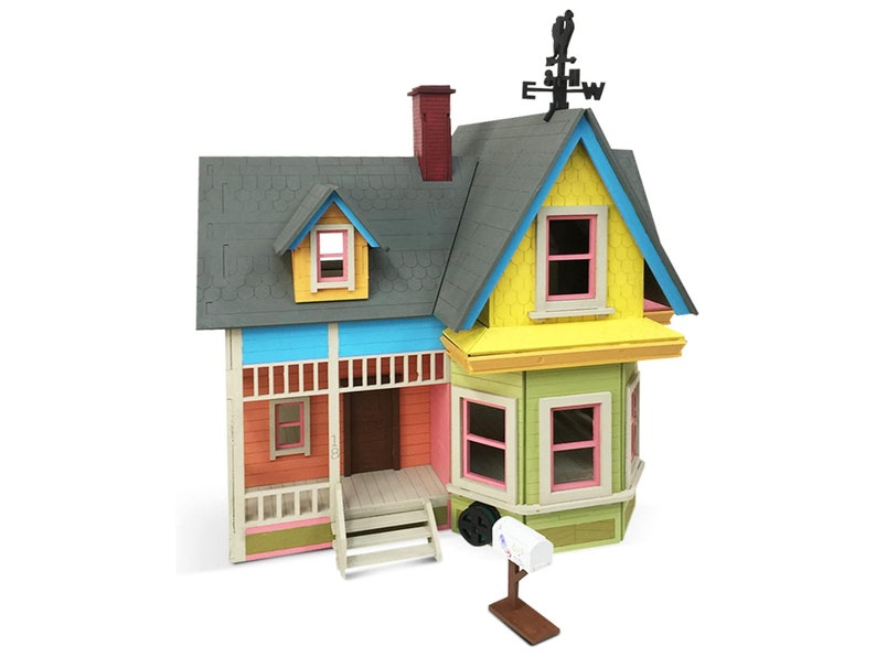 3D Wooden Puzzle UP House Kit Easy-to-assemble Wedding Prop Model House ...