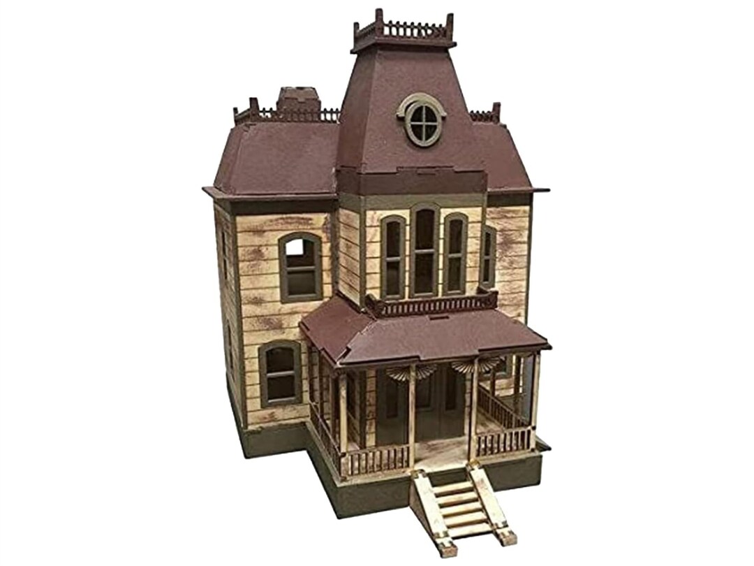 3D Wooden Puzzle Miniature Bates House Kit - DIY Tiny House Kit From ...