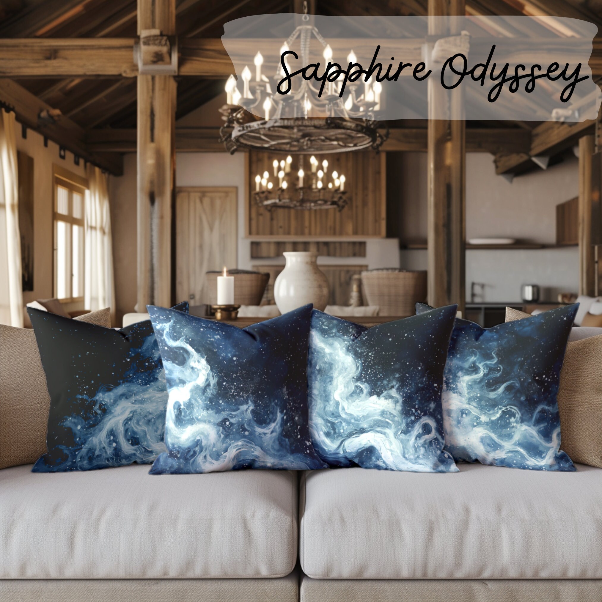 Throw Pillows Set of 4 Mockup Smart Object Couch Pillow Multiples ...