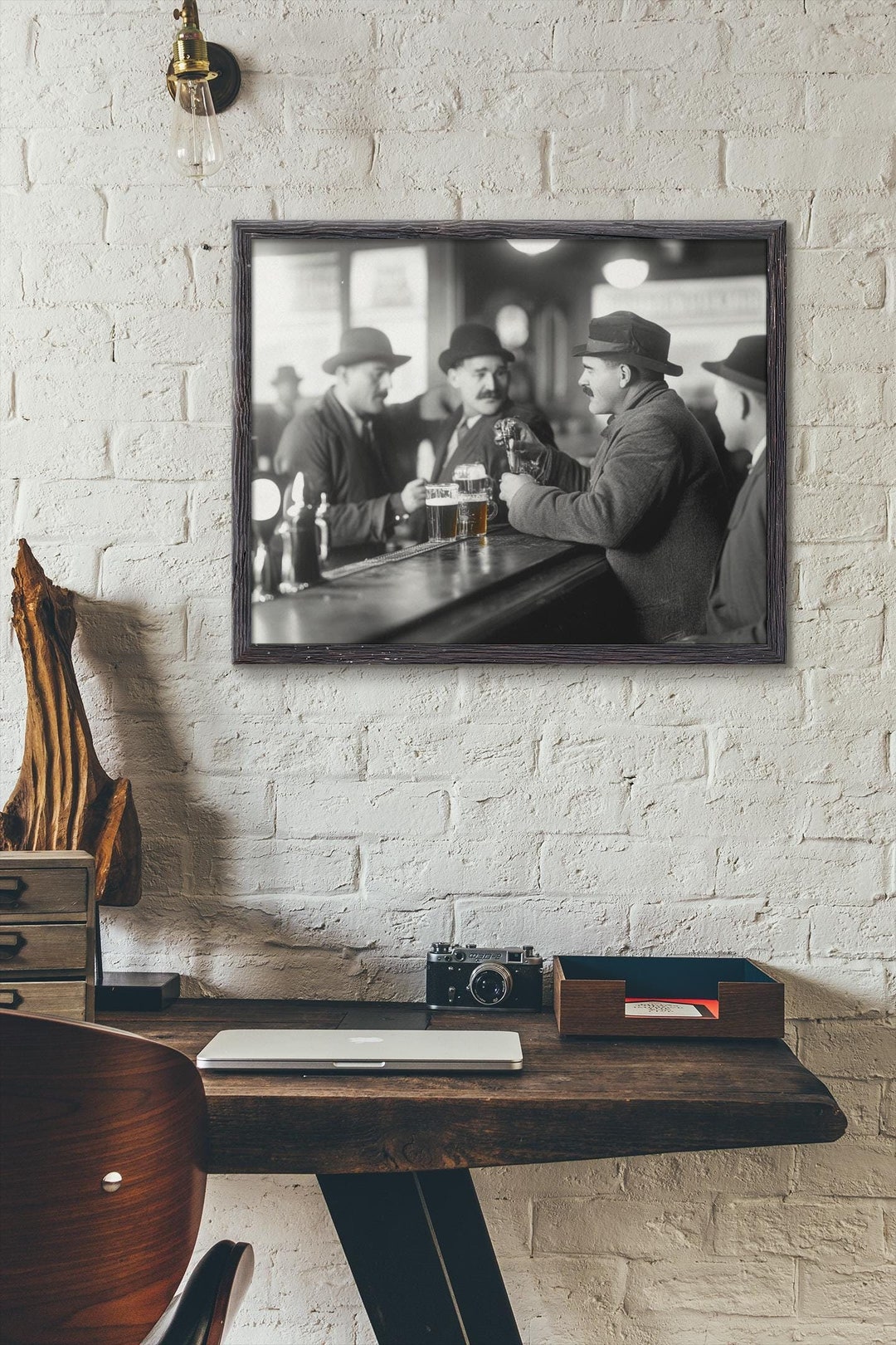 Vintage Bar Scene Print: Early 1900s Beer Enthusiasts (digital Download ...
