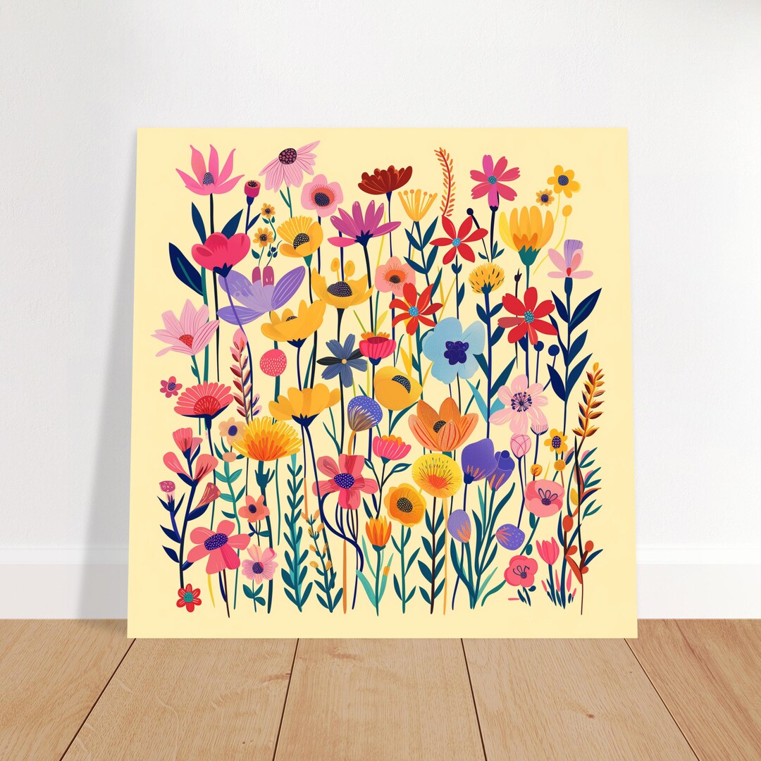 Wild Flowers Poster || Nature || Flower Wall Decor || Kids Poster ...