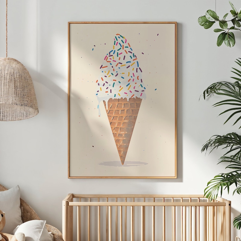 Ice Cream Poster - Etsy