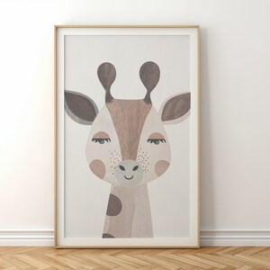 Giraffe Nursery Wall Art Printable, Kids Room Decor, Animal Poster ...