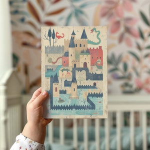 Castle Fantasy Art Print ~ Nursery Wall Art ~ Whimsical Kids Castle ...