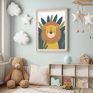 Lion Cub Print ~ Nursery Wall Art ~ Kids Safari Animal Poster ...