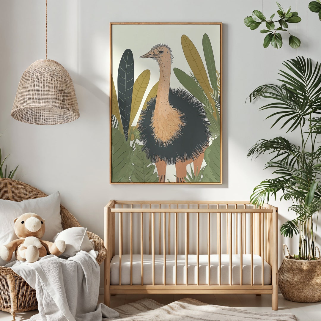 Emu Bird Print ~ Nursery Wall Art ~ Kids Room Decor ~ Australian ...