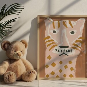 Tiger Cub Print, Nursery Wall Art Kids Room Decor Safari Animal Poster ...
