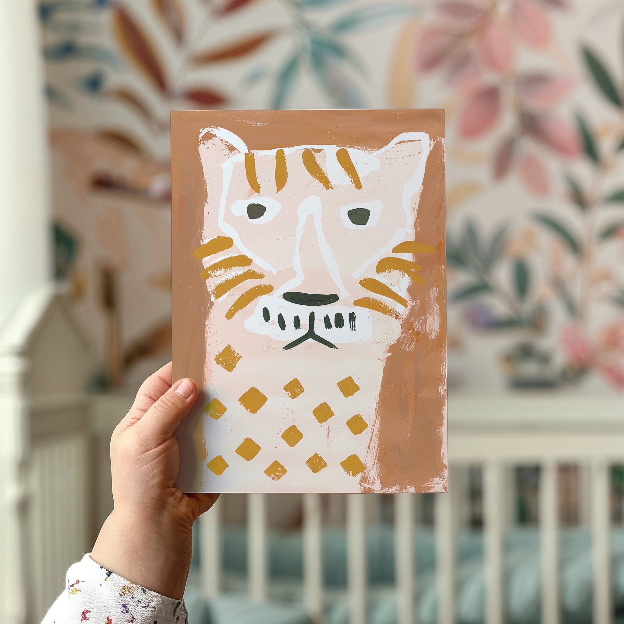 Tiger Cub Print, Nursery Wall Art Kids Room Decor Safari Animal Poster ...