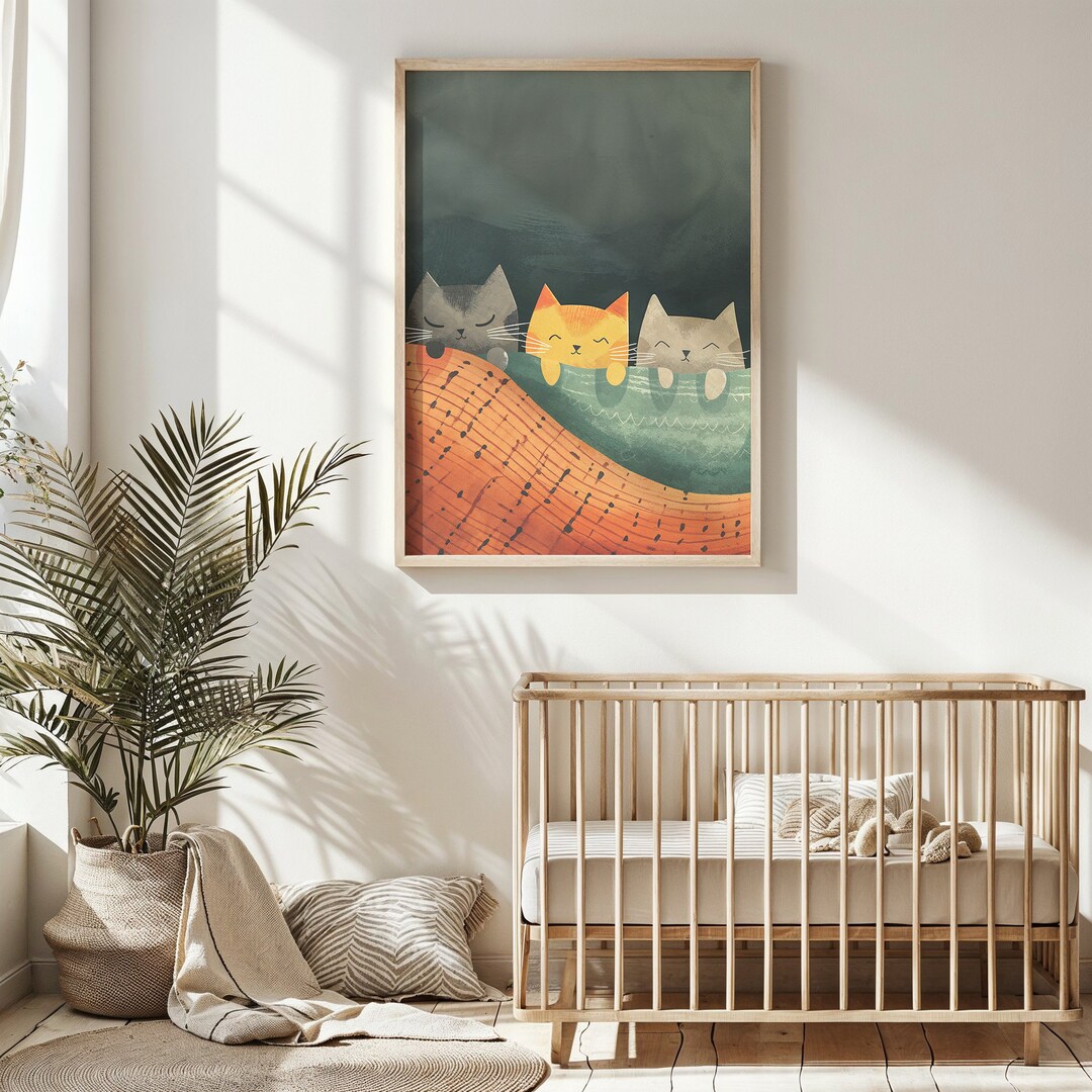 Kitten Trio Print ~ Nursery Wall Art ~ Kids Cat Posters ~ Printable ...