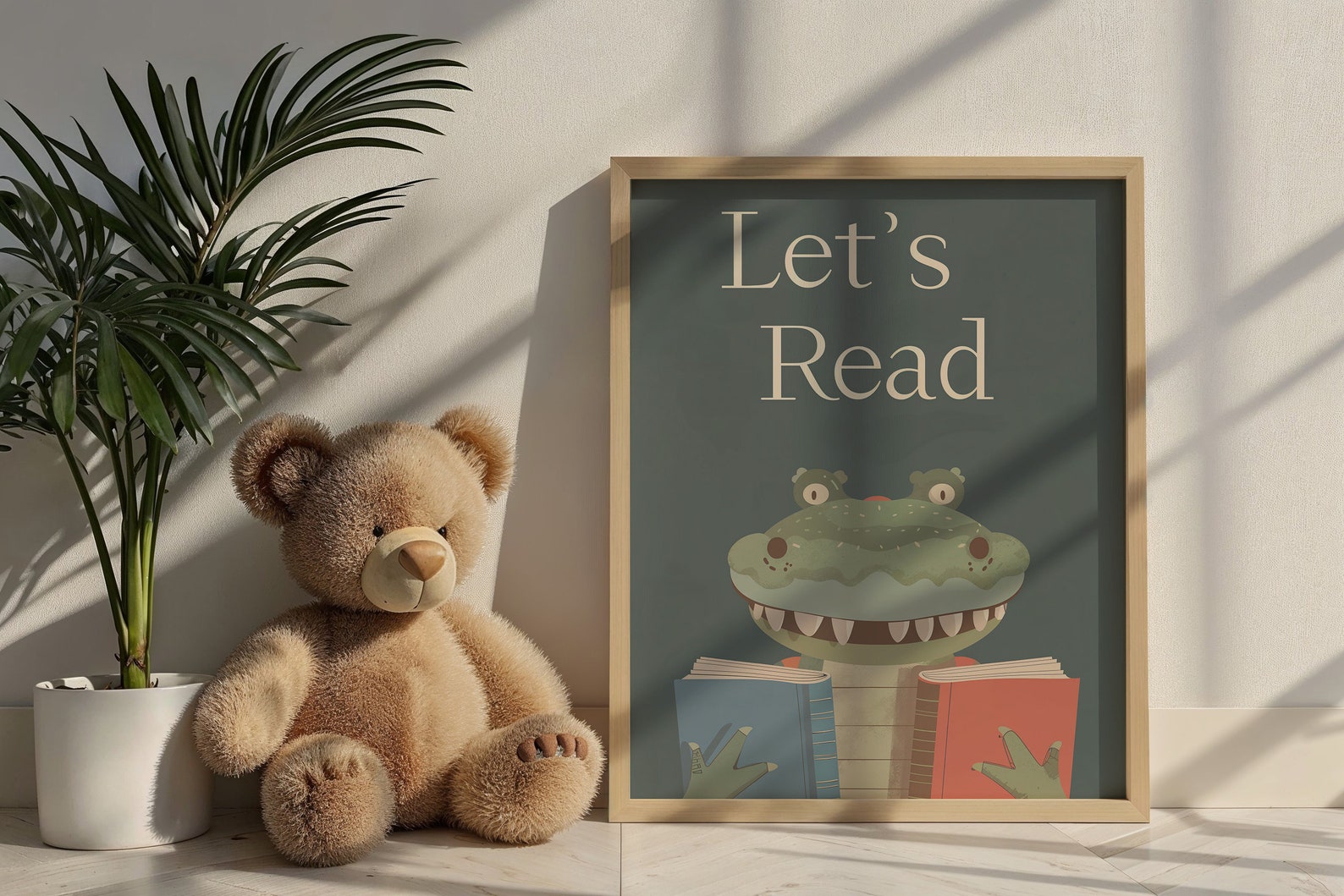 Educational Alligator Reading Printable, Nursery Wall Art, Kids Posters ...