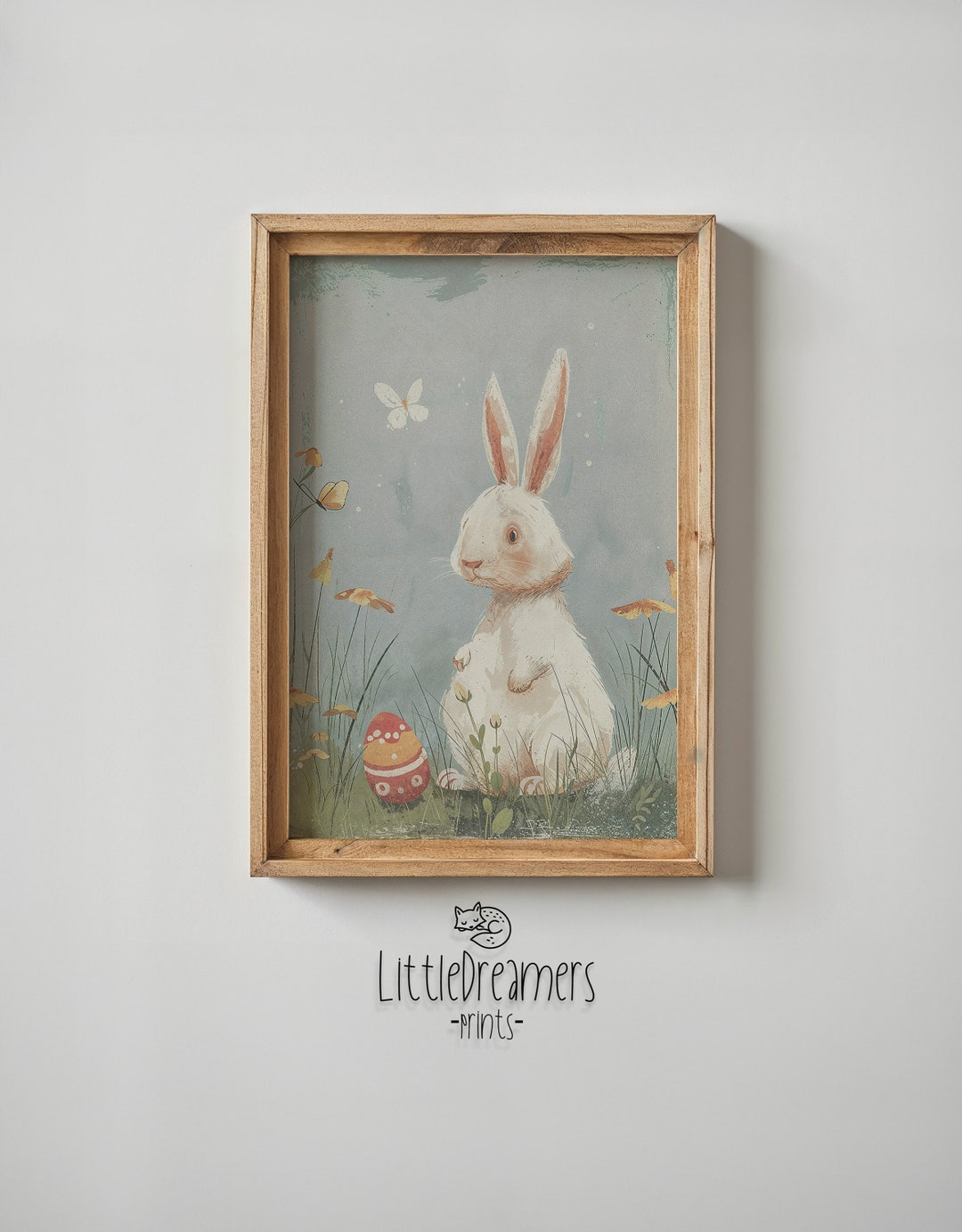 Easter Bunny Print, Nursery Wall Art Kids Spring Decor Posters ...