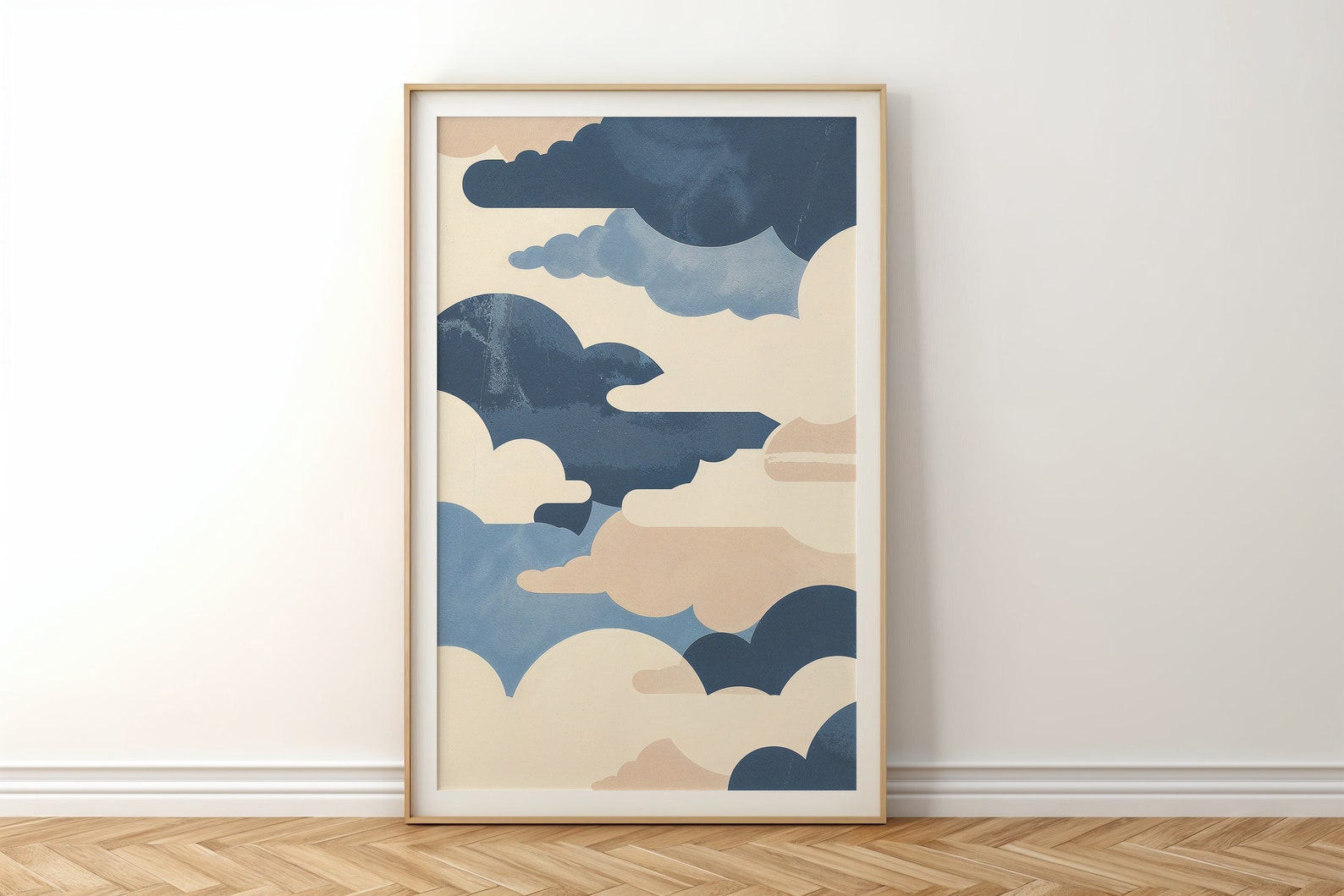 Whimsical Clouds Art Print ~ Nursery Wall Art ~ Kids Posters Decor ~ Calming Sky Printable ...