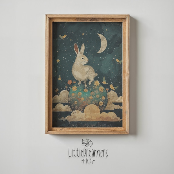 Whimsical Rabbit - Etsy
