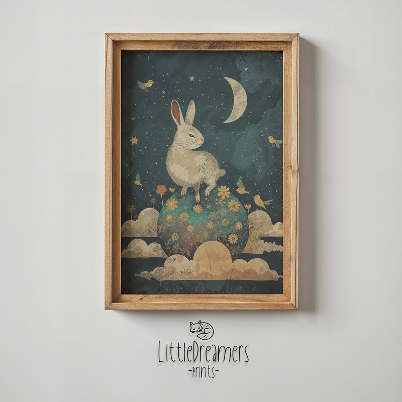 Whimsical Rabbit - Etsy