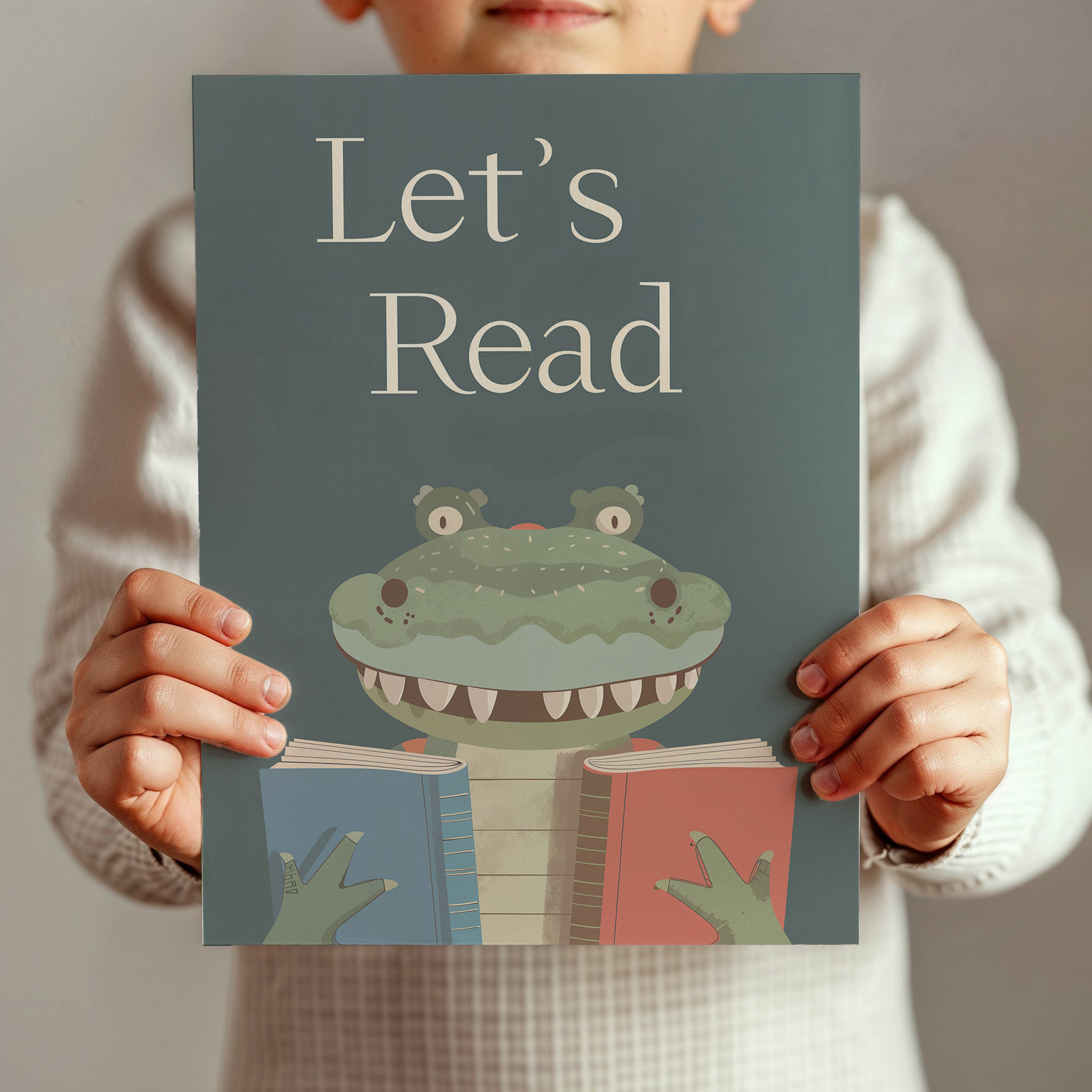 Educational Alligator Reading Printable, Nursery Wall Art, Kids Posters ...