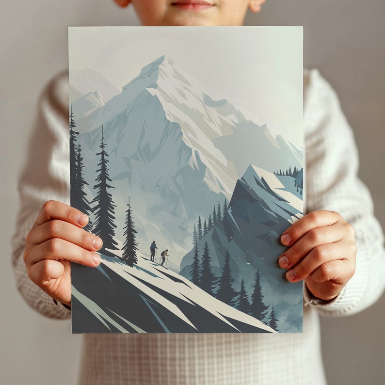 Mountain Adventure Nursery Wall Art, Kids Printable Poster Outdoor ...