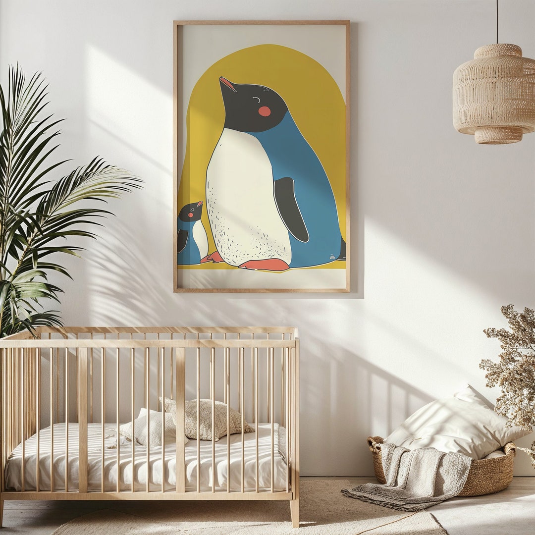 Penguin Family Print ~ Nursery Wall Art ~ Kids Baby Animal Posters ...