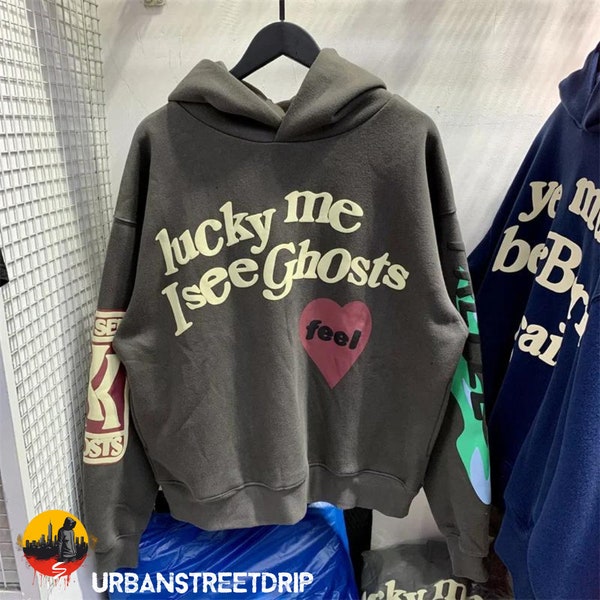 Lucky Me I See Ghost Hoodie - Etsy