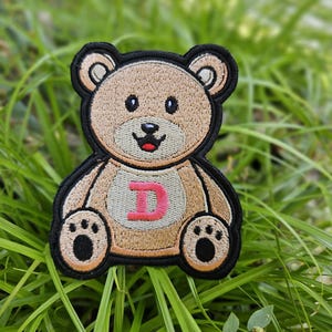 Personalized Patch, Teddy Bear Iron on Patch, Teddy Bear Patch, Bear ...