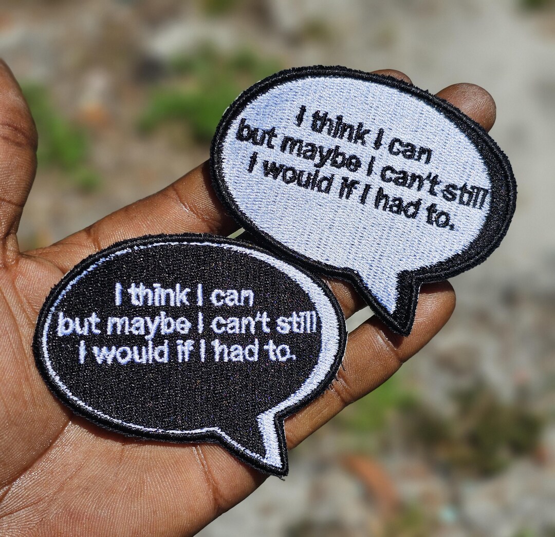 Thought Bubble Embroidered Patch, Personalized Patch, Personalized ...