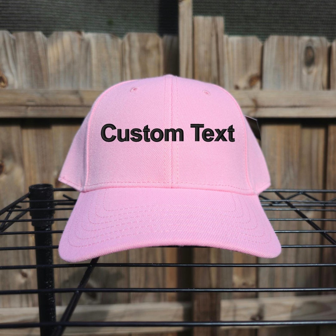 Personalized Hat, Custom Text, Embroidered Custom Text Hat, Custom Dad ...