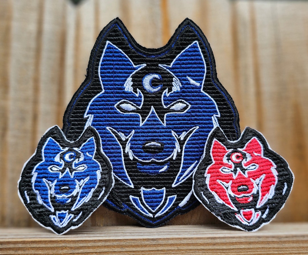 Wolf Iron On/sew on Patch, Wolf Moon Patch, Wolf Patch,6 Inch Patch, 3 ...