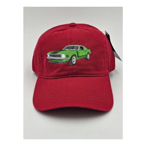 Mustang Car Hat, Car Hat, Vintage Car Hat, Mustang Hat, Embroidered ...